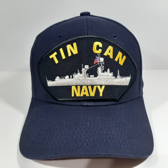 thepatriotspride.com | Accessories | Us Navy Tin Can Navy Embroidered ...
